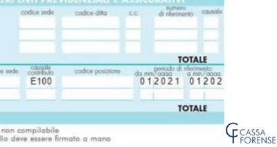 PAGAMENTO CONTRIBUTI MEDIANTE MODELLO F24: DUE NUOVI CODICI TRIBUTO ...